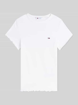 Tommy Jeans Slim Fit T-Shirt aus Baumwoll-Mix