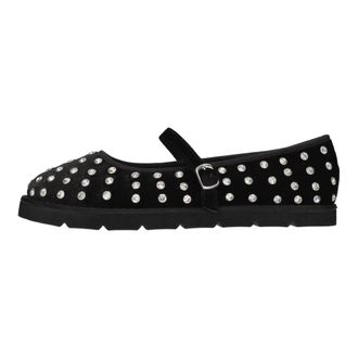 La Carrie Ballerinas mit Samt und Strass - - Shoes - Damen - Schwarzk - 39 EU