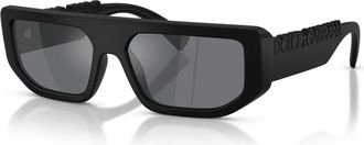 Dolce & Gabbana Rechteckige Sonnenbrille - - Accessories - unisex - Schwarzk - 56 MM