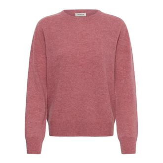 Soaked In Luxury Sida Col en V Sans Couture - Femme - Pulls - Rose - Taille: 38 FR
