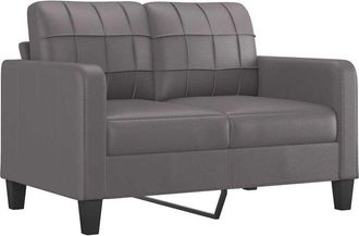 vidaXL 2-Sitzer-Sofa Grau 120 cm Kunstleder - Vidaxl