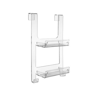 Iplex Clio Duschregal, 56 x 33 x 19 cm, transparent, hergestellt in Italien, PMMA