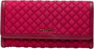 Prada Pre-owned Quilted Nylon Wallet - - Pre-owned - Damen - Rosa - ONE SIZE