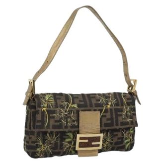 Fendi Sac bandouli&egrave;re Zucca Canvas Pre-owned - Femme - Pre-owned - Brun - Taille: ONE Size