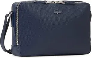 Lacoste Sac reporter Chantaco en cuir piqu&eacute;