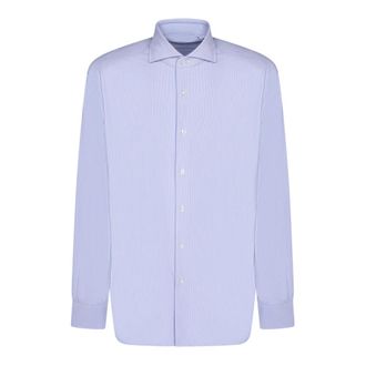 Dell'Oglio Homme, Chemises, Bleu, Taille: 4XL Col classique, bouton