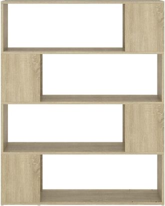 Generic Offene B&uuml;cherregale, Freistehend, Platzsparendes Aufbewahrungsregal aus Holzwerkstoff f&uuml;r B&uuml;cher, Dekoration und Medien (Sonoma-Eiche)