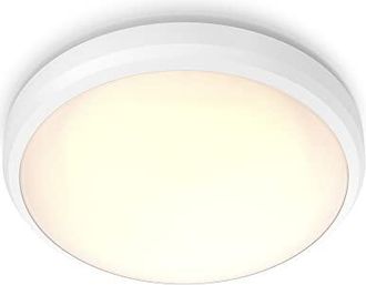 Philips my Garden LED Doris Deckenleuchte Doris, 6W, warmwei&szlig;es Licht 2700K, IP54 Schutzklasse, Wei&szlig;