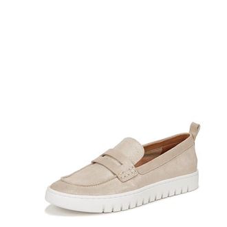 Vionic Mocassins Uptown Parfaitement compactables pour Femme avec Soutien de la vo&ucirc;te Plantaire, Coupe Moyenne, Cuir dor&eacute;, 38.5 EU