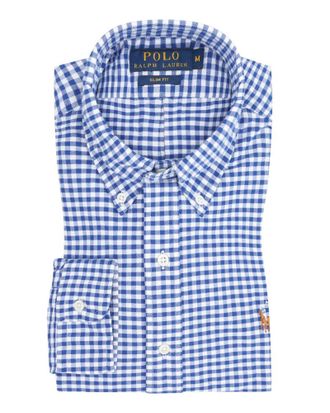 Ralph Lauren Oxfordhemd im Minimalkaro, Slim Fit in
