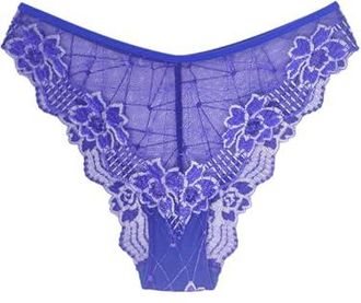 Generic 2026 Sous-vêtements triangulaires confortables en dentelle pour femme, bleu, XL