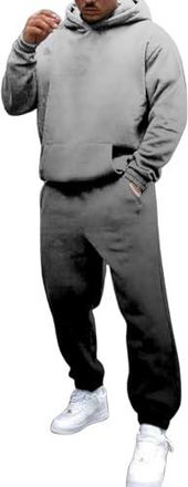 Generico Ensemble de Surv&ecirc;tement pour Homme Jogging Confortable Sweats &agrave; Capuche et Pantalons Larges Gym Respirants Ensembles Deux Pi&egrave;ces Y2K L&eacute;ger Ensemble po