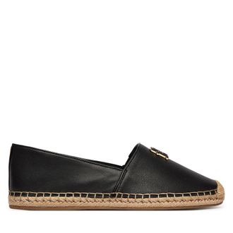 Tommy Hilfiger Espadrilles Tommy Hilfiger Th Logo Leather Espadrille FW0FW09246 Schwarz