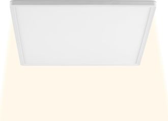 Brilliant LED Deckenleuchte Lumaro 42&times;42 cm ultraflache LED Deckenlampe in Wei&szlig; 22W, 3000 Lumen, 4000K neutralwei&szlig; energiesparende Deckenbeleuchtung f&uuml;r Wohnzim