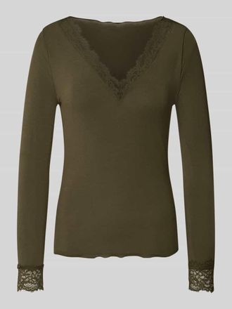 Vero Moda Slim Fit Langarmshirt aus Modal-Mix mit Woll-Anteil Modell SKYE