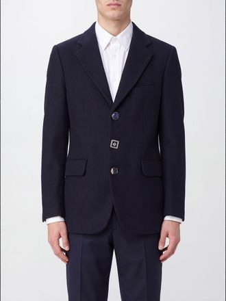 Junya Watanabe Einreihiger Blazer aus Wollmischung mit Metall-Logo