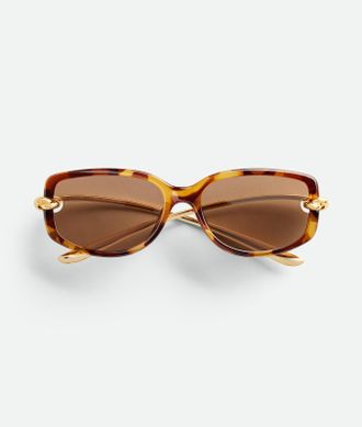 Bottega Veneta Lunettes De Soleil Rectangulaires Knot - Bottega Veneta
