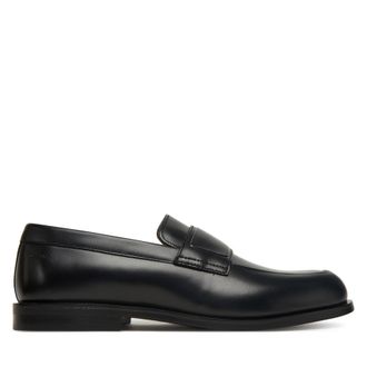 Calvin Klein Slipper Calvin Klein Ess Rubber Band Loafer Lth HM0HM01923 Schwarz