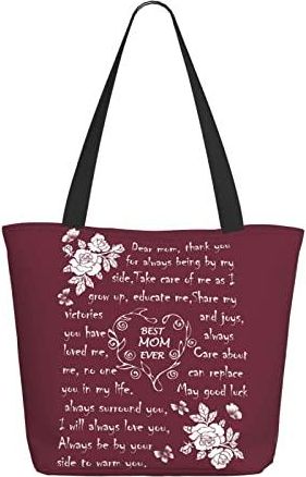 AOOEDM Cadeaux danniversaire pour maman sac &agrave; provisions pour femme 33 x 28 x 19 cm. Le cadeau parfait pour la Saint-Valentin. Cest de la Saint-Valentin pour