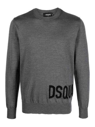 Dsquared2 Pull Col Rond - Gris