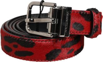 Dolce & Gabbana unisex, Accessoires, Rouge, Taille: ONE Size Classic Dress Belt