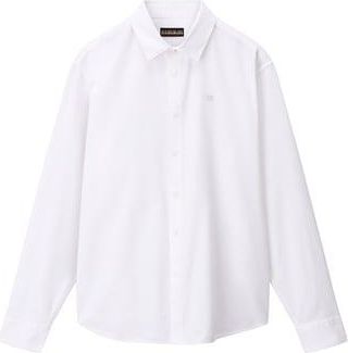 Napapijri Baumwoll rechts Hemd - Weiß