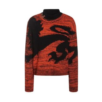 Philosophy di Lorenzo Serafini Jacquard Rollkragenpullover - - Knitwear - Damen - Orange - S