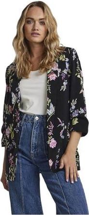Pieces Pcbosella Blazer imprimé 3/4 Noos BC, Noir 6., M