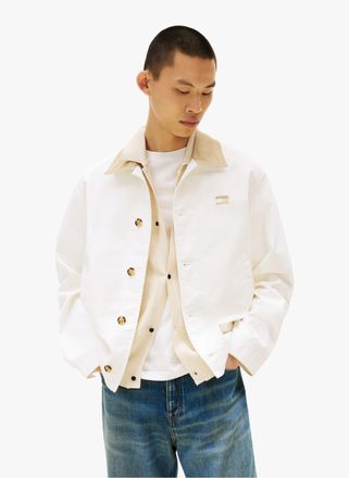 Tommy Hilfiger Veste de travail boxy &agrave; logo ton sur ton