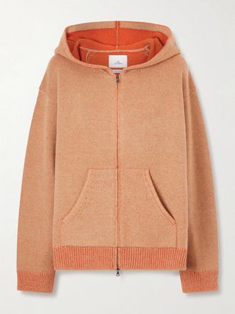 The Elder Statesman Canyon Cashmere Zip-up Hoodie - Orange