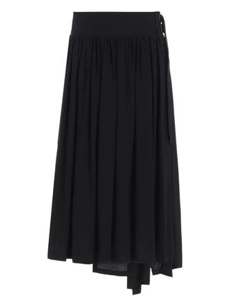 Yohji Yamamoto jupe asym&eacute;trique - Noir