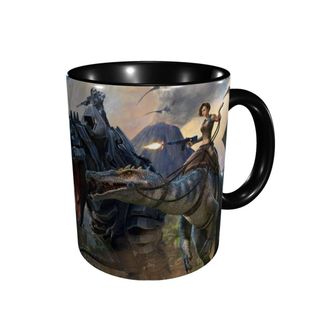Hdadwy Ark Survival Evolved Kaffeebecher Mikrowelle Safe 3D Printed Mug Reisebecher Geschenk für Kaffee, Tee, Kakao, Getreide