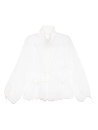 Cecilie Bahnsen Semi-transparente Jacke - Weiß