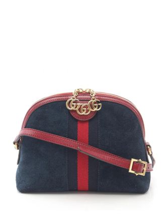 Gucci 2016-2025 Small Suede GG Ophidia Dome satchel - Blau