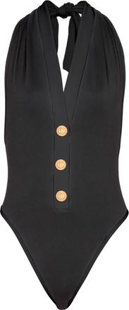 Balmain Femme, Maillots de bain, Noir, Taille: 34 FR Maillot de bain une pi&egrave;ce &agrave; boutons