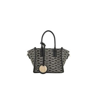 Emporio Armani Petit sac cabas moyen &agrave; imprim&eacute; monogramme MyEA Noir