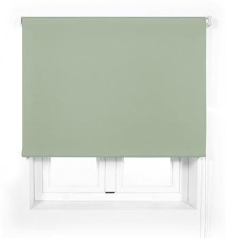 Blindecor Transparentes Premium-Rollo nach Ma&szlig; | Pastellgr&uuml;n | Rollo 140 x 165 cm (Breite x H&ouml;he), Stoffgr&ouml;&szlig;e 137 x 160 cm, lichtdurchl&auml;ssig, 38 mm Rohr, widers