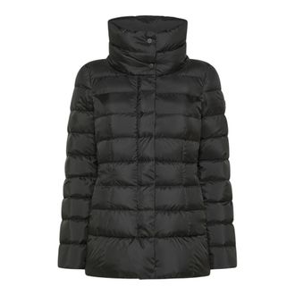 Peuterey Schwarze kurze Daunenjacke mit hohem Kragen - - Jackets - Damen - Schwarzk - S