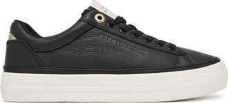 Tommy Hilfiger Sneakers Tommy Hilfiger Th Foxing Platform Leather FW0FW09018 Schwarz