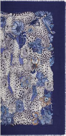 Ferragamo Ferragamo Cashmere-Tuch blau
