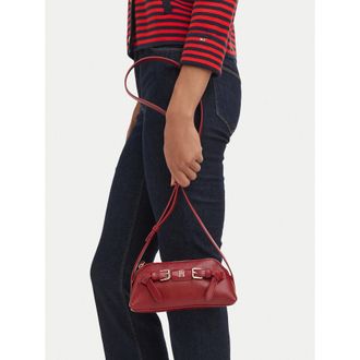 Tommy Hilfiger Handtasche Tommy Hilfiger Th Buckle AW0AW19511 Rot