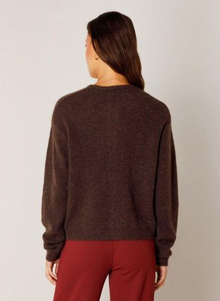 Base Level Cardigan Yuli mit Woll-Anteil und Knopfleiste