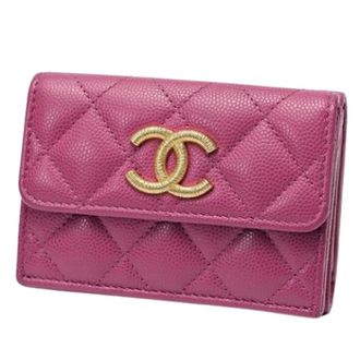 Chanel Portefeuille Vintage Pre-owned - Femme - Pre-owned - Violet - Taille: ONE Size