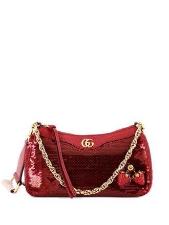 Gucci petit sac &agrave; bandouli&egrave;re Strawberry Ophidia - Rouge