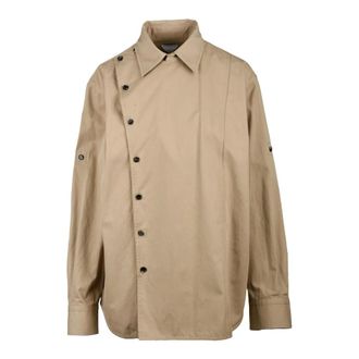 Bottega Veneta Femme, Blouses et Chemises, Beige, Taille: 36 FR Chemise en Coton