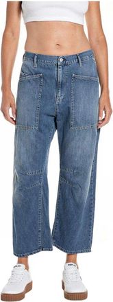 Replay Femme, Jeans, Bleu, Taille: W29 Jean Barrel
