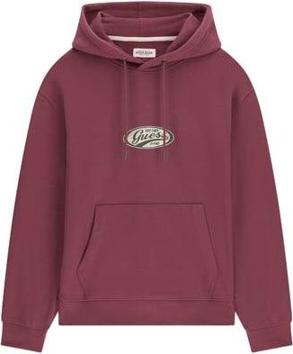 Guess Sweat &agrave; capuche droit &agrave; logo en coton