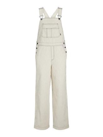 Jack & Jones JACK & JONES Jxmaddy Overall PNT Salopette, Blanc de Blanc/Rayures : Rayures Noires, M Femmes