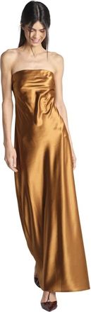 Access Fashion Access Fashion, Femme, Robes, Brun, Taille: 38 FR Abito lungo elastico