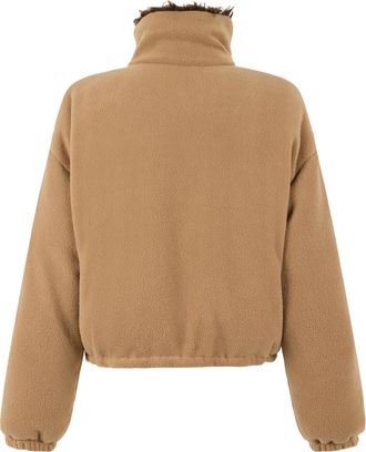 Miu Miu Wool-Blend Puffer Jacket - Beige
